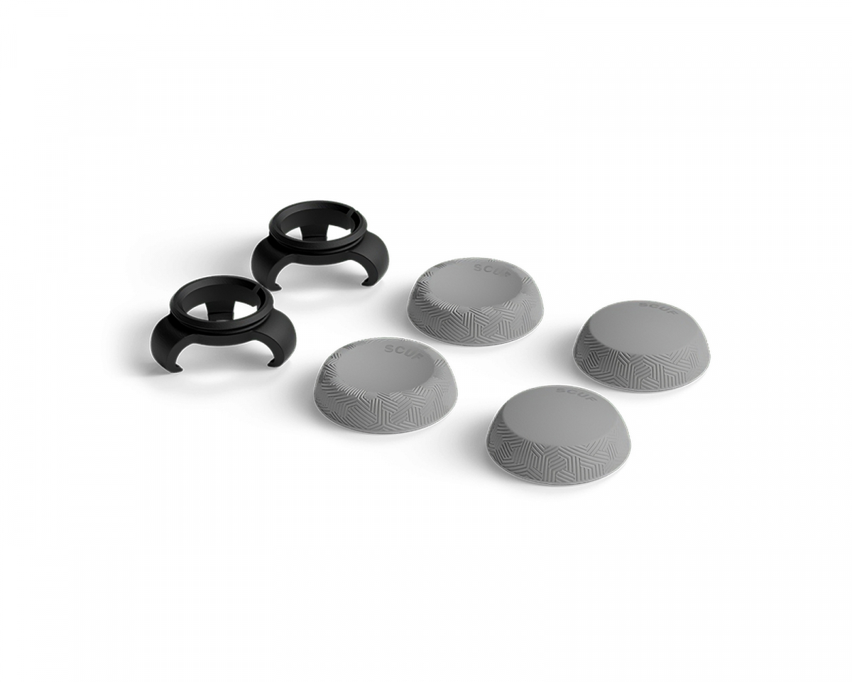 Scuf Universal Thumbstick Grip (TACTIC) 6-pack - Lysegrå - MaxGaming.dk