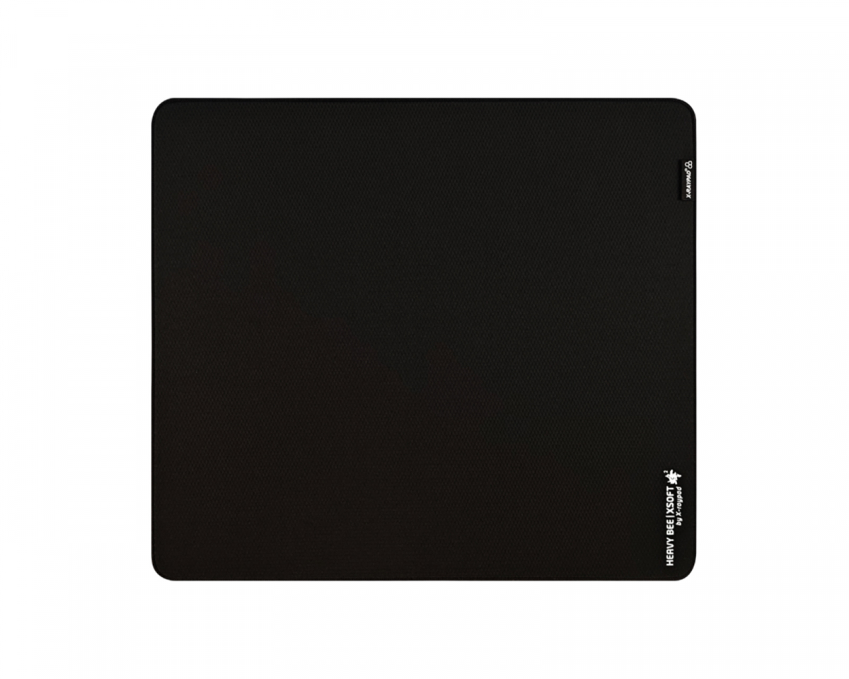 X-raypad Heavy Bee Musemåtte - Soft - Sort - XL Square - MaxGaming.dk