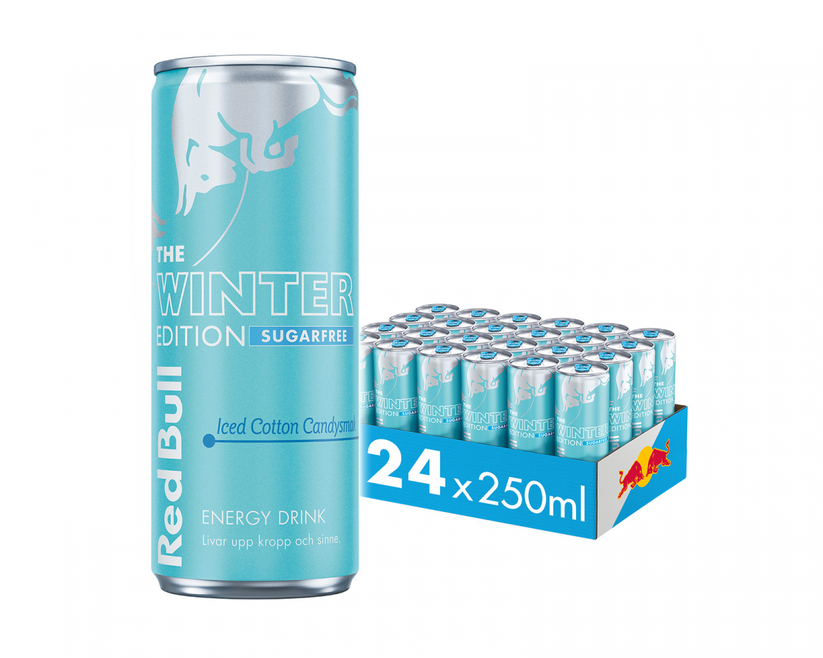 Red Bull 24x Energi Drik, 250 ml, Iced Cotton Candy Sugarfree ...