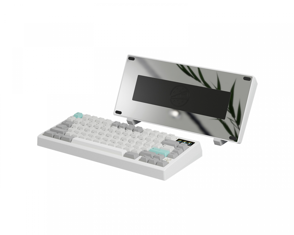 Wuque Studio Zoom75 Special Edition Hotswap Barebone LCD - E-White - MaxGaming.dk