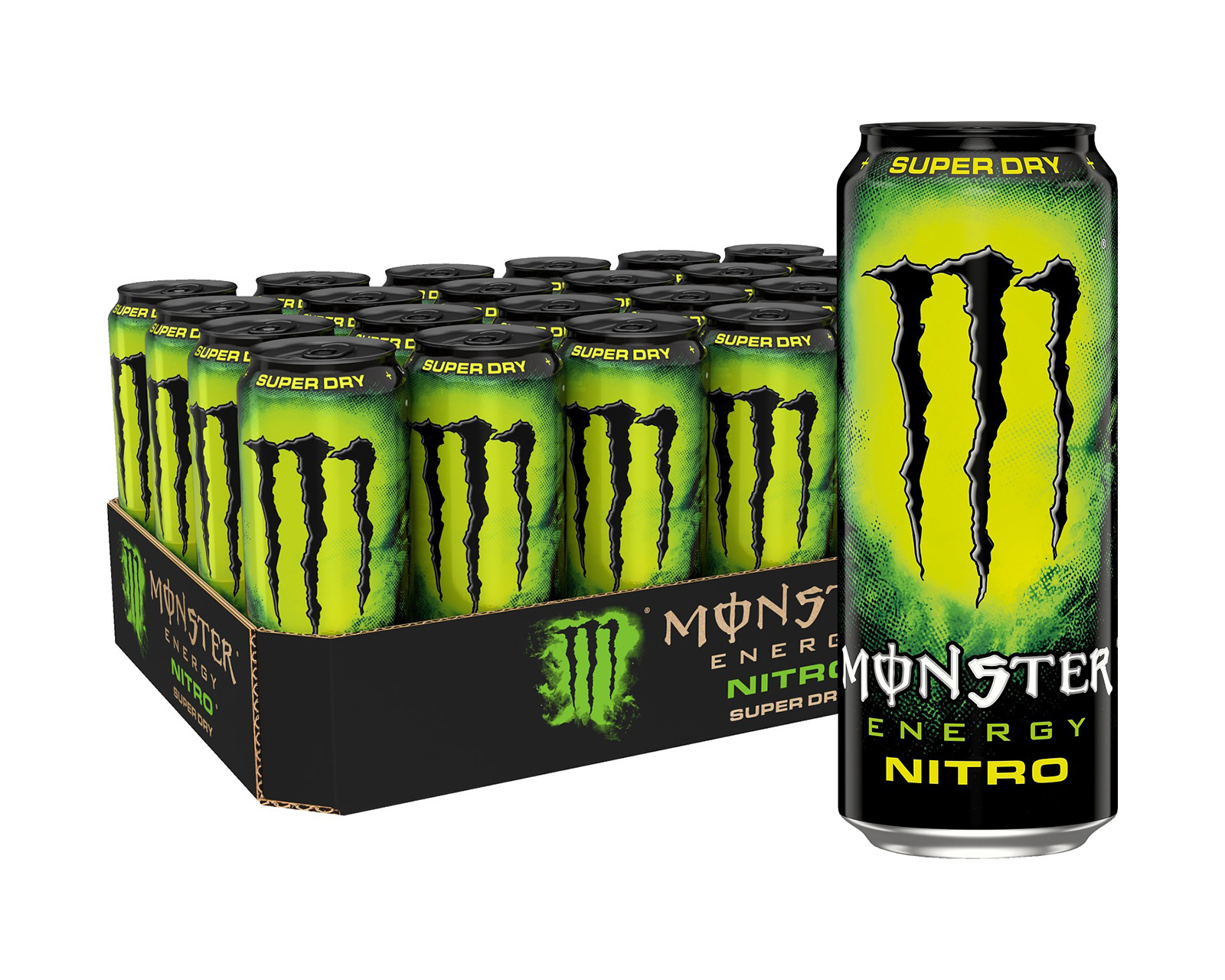 Monster Energy Nitro Super Dry 24 x 500ml - MaxGaming.dk